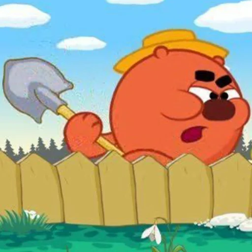 Стикеры телеграм «Индийский чай / Смешарики» (CURSED_CHAI)