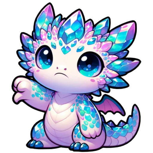 Стикеры телеграм «Дракоша Твинкл» (twinkle_dragon)